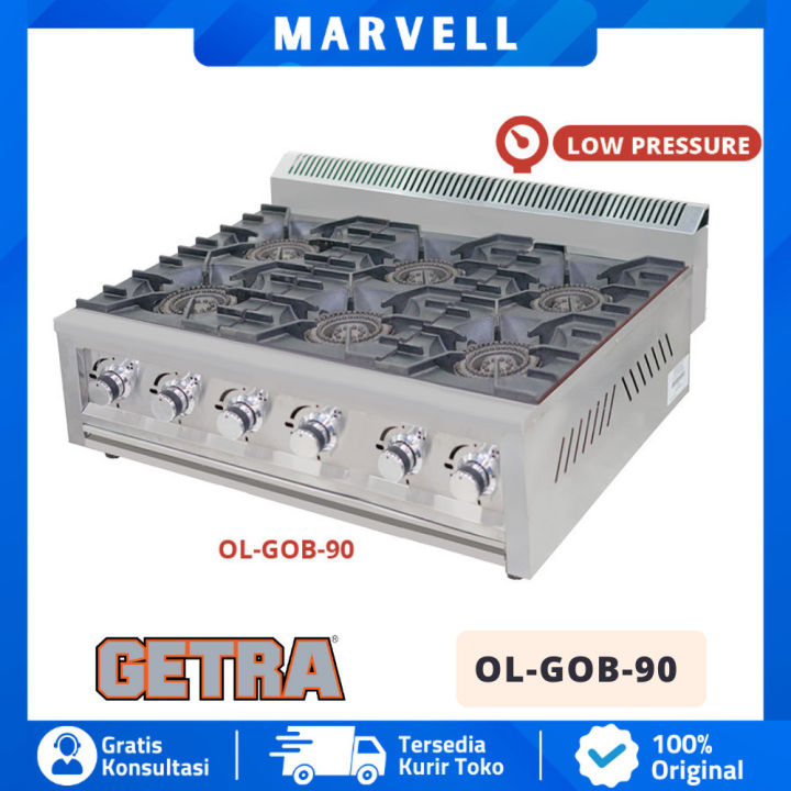 GETRA OL GOB 90 OL-GOB-90 GAS OPEN BURNER KOMPOR GAS 6 TUNGKU | Lazada ...