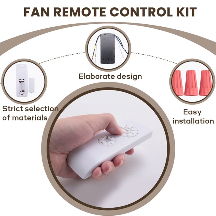 Universal Ceiling Fan Lamp Remote Control Kit Timing Setting Switch ...