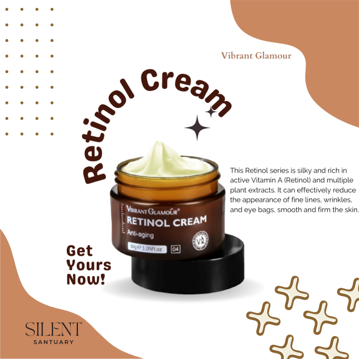 VIBRANT GLAMOUR Retinol Face Cream Anti Wrinkle Firming Lifting Improve ...