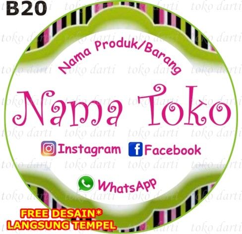 STIKER BULAT TEMA B20 ISI 26 PCS/STIKER KEMASAN/STIKER PRODUK/STIKER ...