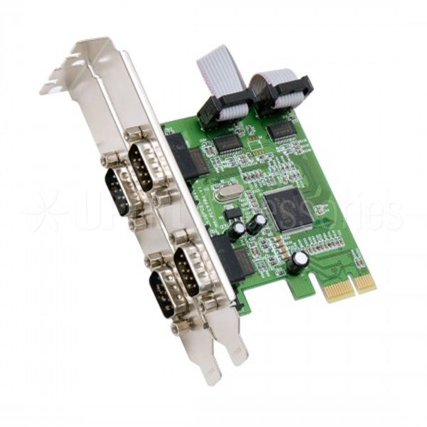 UPLift Quad RS232 4-Serial Port to PCIE Expansion Card for PC Connect ...