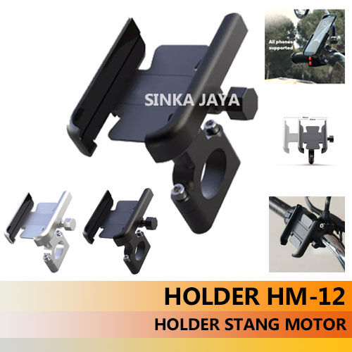 Phone Holder Stang Motor Universal - Holder Handphone HM-12 | Lazada ...