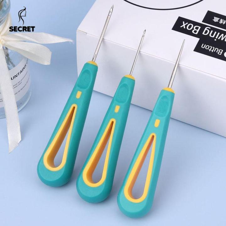 SECRET GIRL Rubber Handle Shoe Repair Awl Leather Sewing Piercer Sewing ...