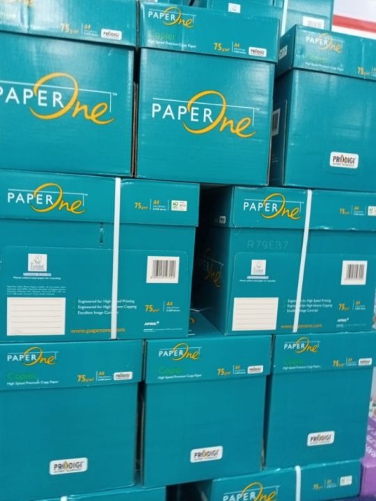 Paper One Kertas A4 75g - Kertas HVS A4 75g | Lazada Indonesia