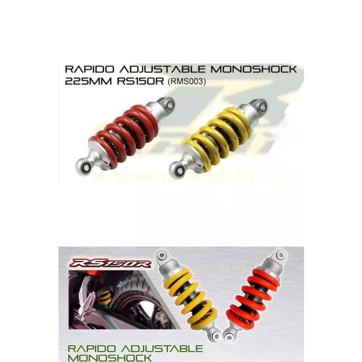 Rapido Adjustable Monoshock RS150 - 225mm | Lazada