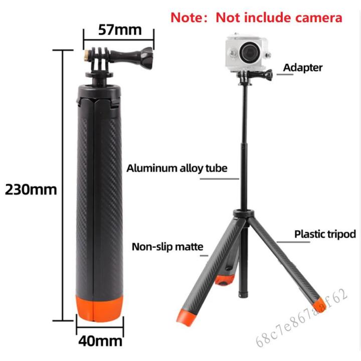 Floating Selfie Stick with Tripod for GoPro DJI Insta360 - Waterproof ...