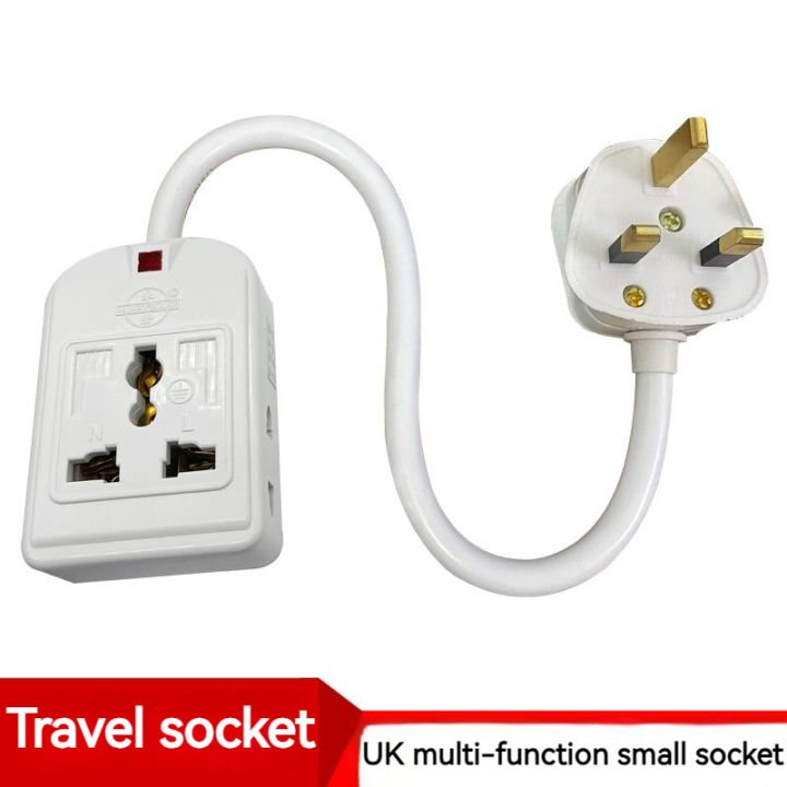 1 WAY GANG 7 HOLE British Standard White Safety Small Row Plug 0.3 0.5 ...