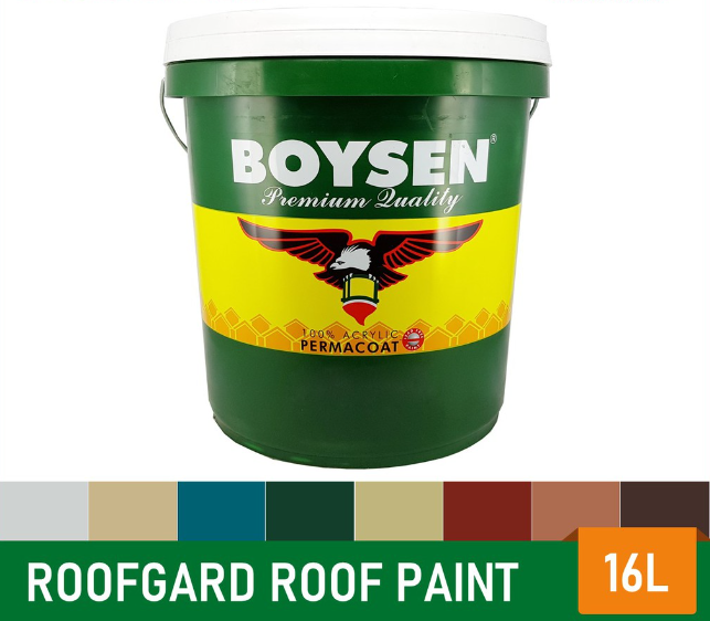 Boysen Roofgard Roof Paint - 16L Laguna White (2501) PAIL | Lazada PH