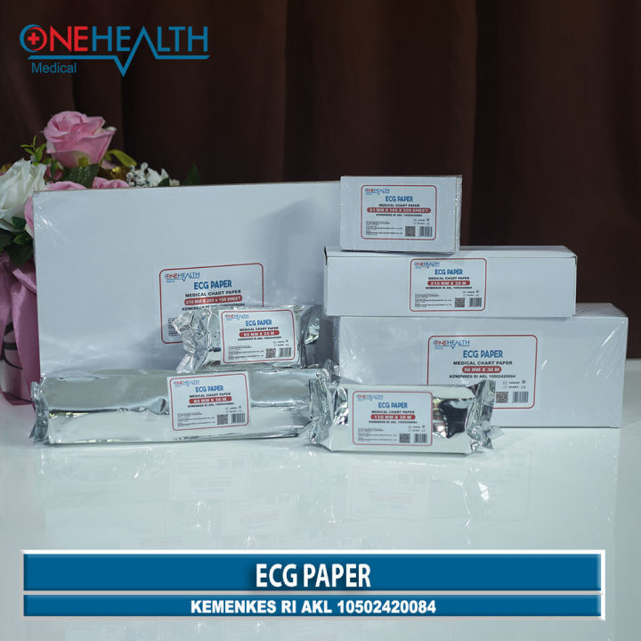 ONEHEALTH ECG PAPER MEDICAL CHART PAPER CARDIOCARE TELE PAPER KERTAS ...