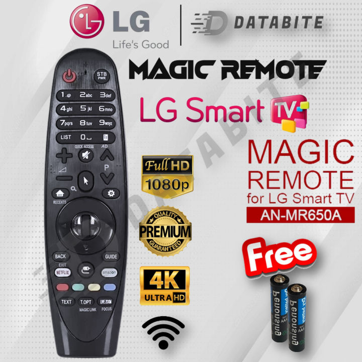 LG Smart TV Remote Replacement Infrared Magic Remote LG AN-MR650A ...