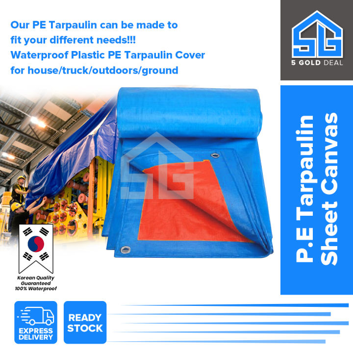 Canvas Canopy 6ft 8ft 9ft 10ft 12ft Kaki Blue Orange Kanvas Khemah ...