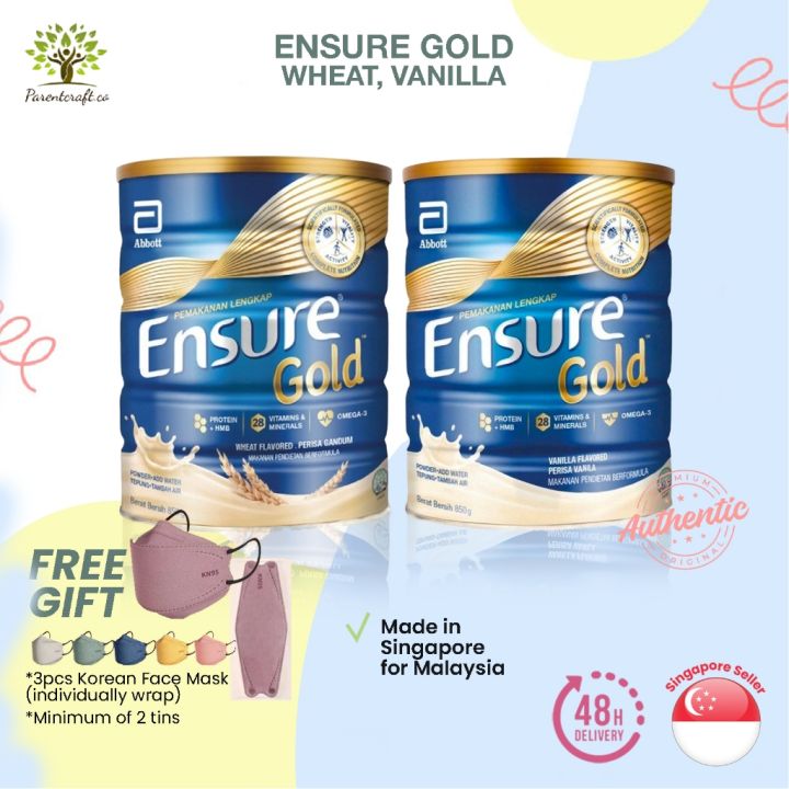 🇸🇬 Ensure GOLD 800gr Ensure Gold Vanilla 800gr Ensure gold Wheat 800g ...