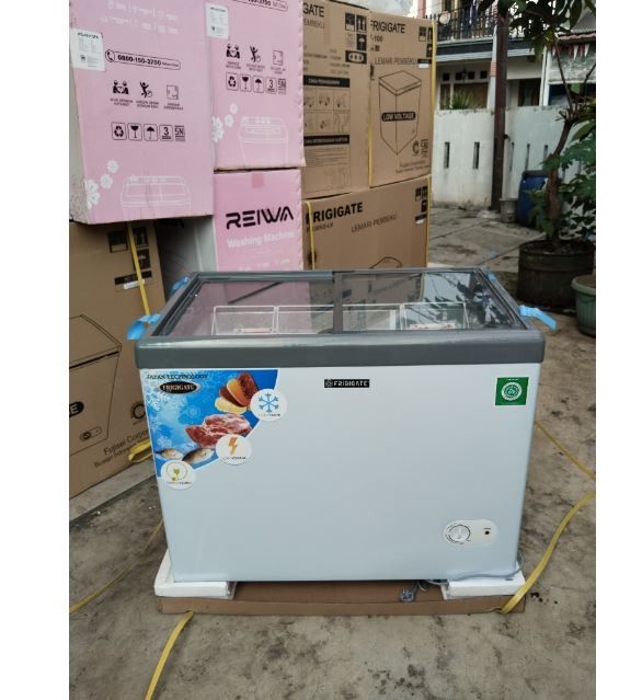 (LUAR KOTA) CHEST FREEZER BOX FRIGIGATE LEMARI ES KRIM F-210 SDF-LV 110 ...