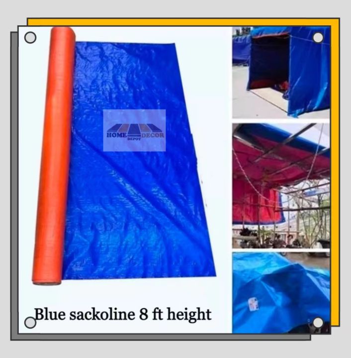 8ft taas Sako Lona MAKAPAL Blue Orange Super Laminated Per Meter sa ...