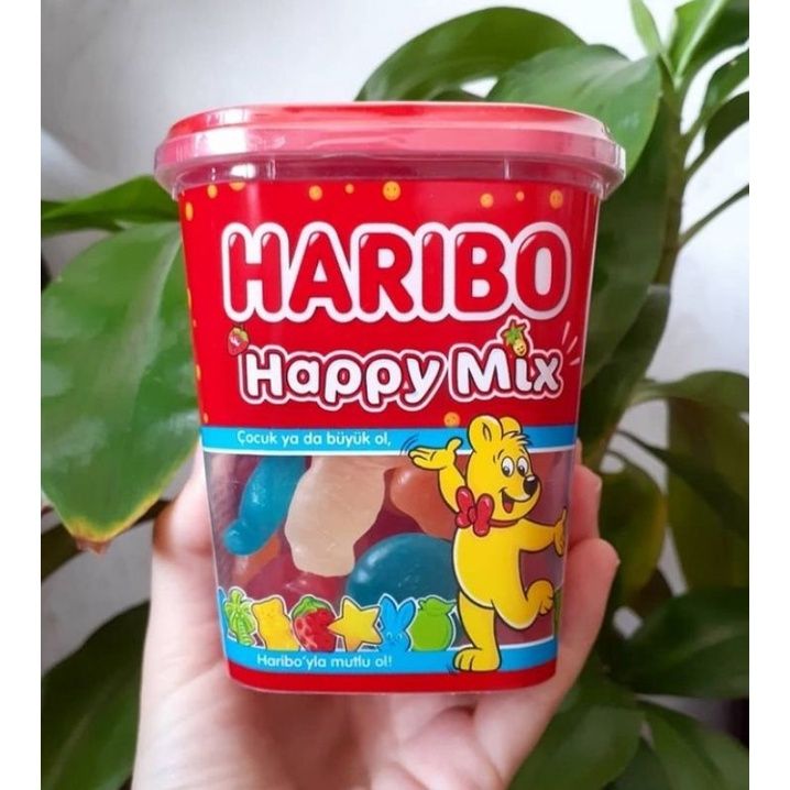 ฮาริโบ แฮปปี้มิกซ์ เยลลี่ผลไม้รวม Haribo Happy Mix Jelly Box 200g ...