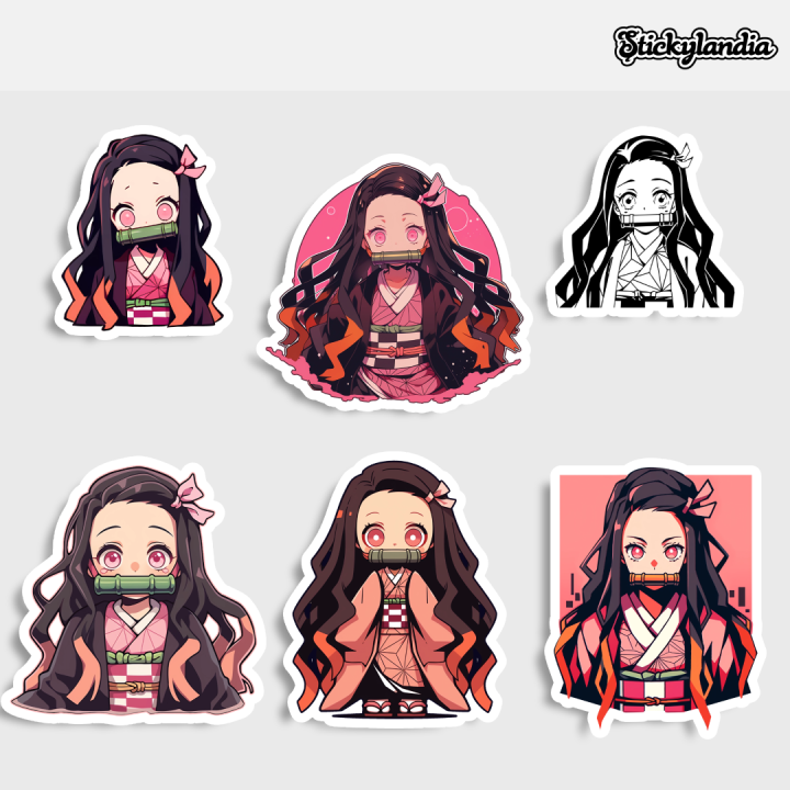 Stickylandia Demon Slayer Nezuko High Quality Waterproof Vinyl Sticker ...
