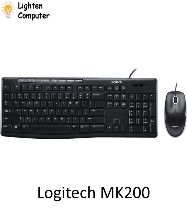 Logitech Media Combo MK200 - Wired Keyboard Mouse Combo | Lazada