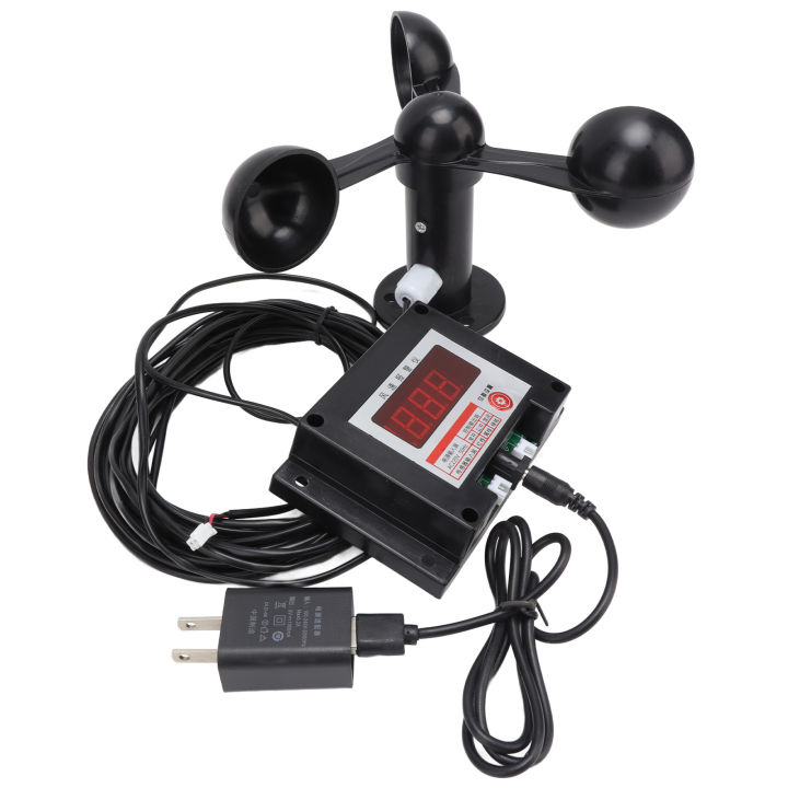 【Customizable】 tower crane wind speed meter 3 fan blades ABS housing ...