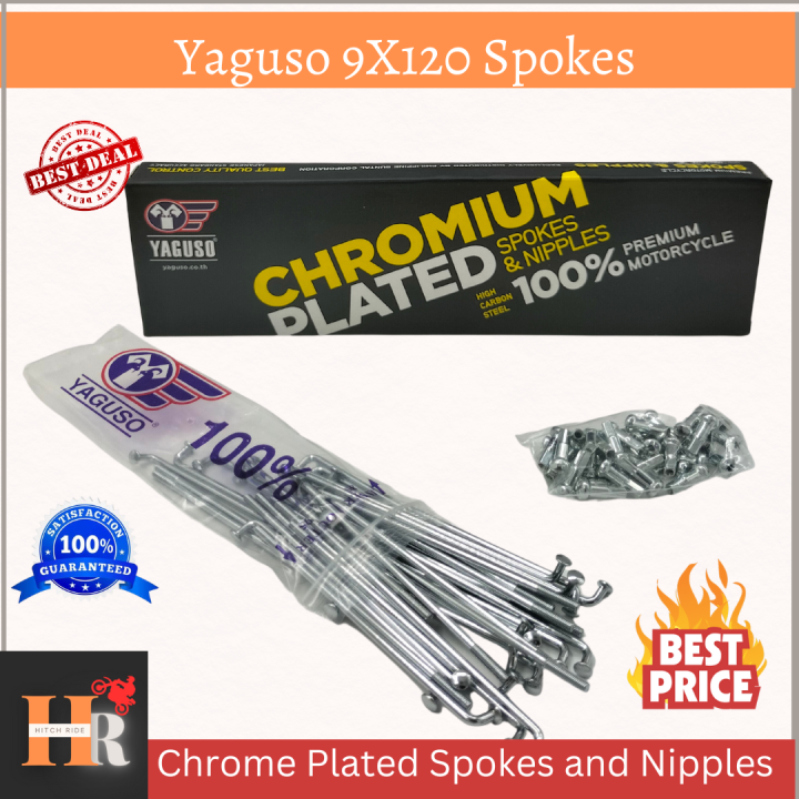 Superior Quality Chrome Plated Yaguso Spokes and Nipples 9gx120 | Lazada PH