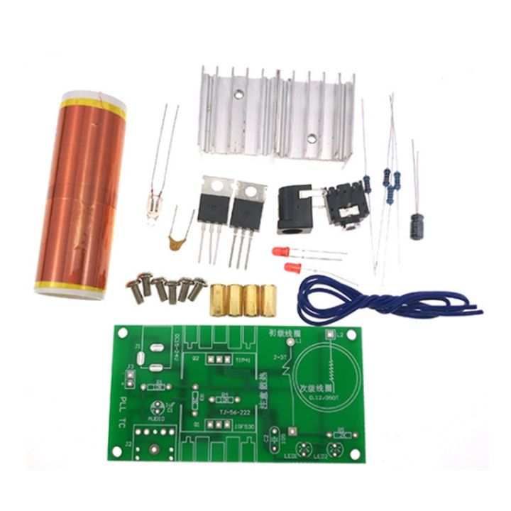 1 Set Mini Tesla Coil Kit 15W Mini Music Tesla Coil Plasma Speaker ...