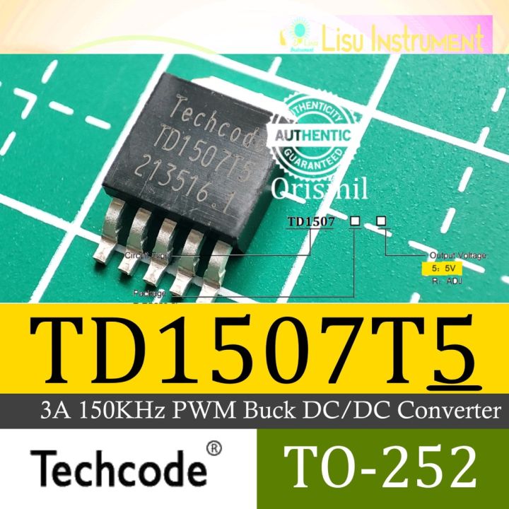 TD1507T5 1507 3A 150KHz PWM Buck DC-DC Converter TO-252 Technode ...