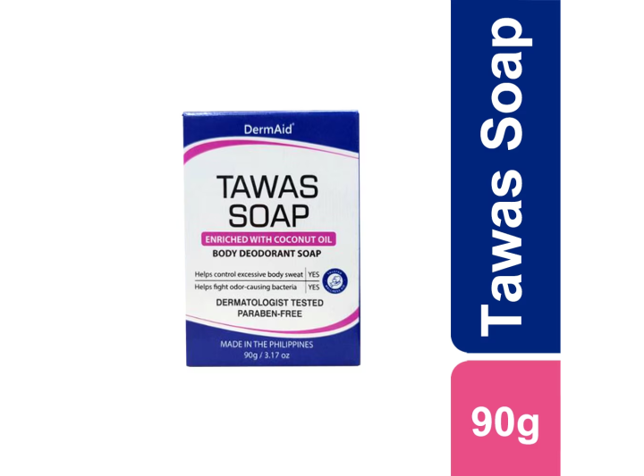 DermAid Tawas Soap Body Deodorant Soap 90g | Lazada PH