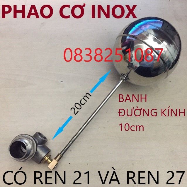 [PHAO BỒN NƯỚC] Van phao cơ INOX tự động ngắt nước khi nước đầy bồn ...