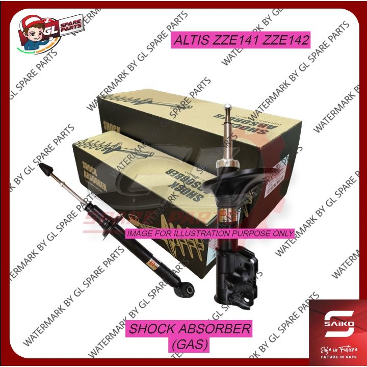 ABSORBER (SAIKO) TOYOTA ALTIS 1.6 1.8 ZZE141 ZZE142 (GAS) FRONT & REAR ...
