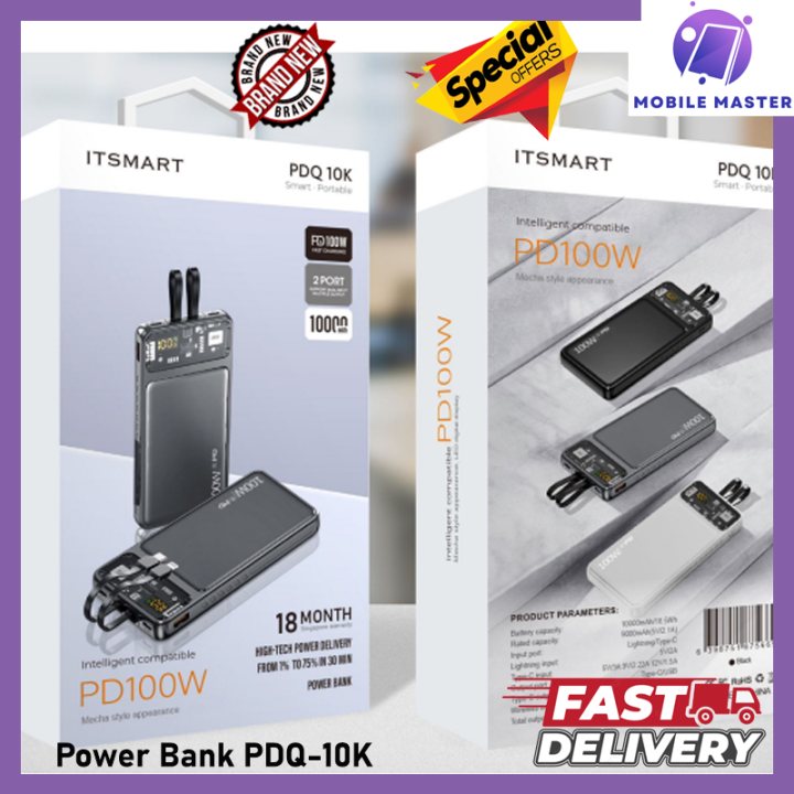 PDQ-10K 10K Power Bank PD+QC 100W 18 MONTH Singapore Warranty HIGH-TECH ...