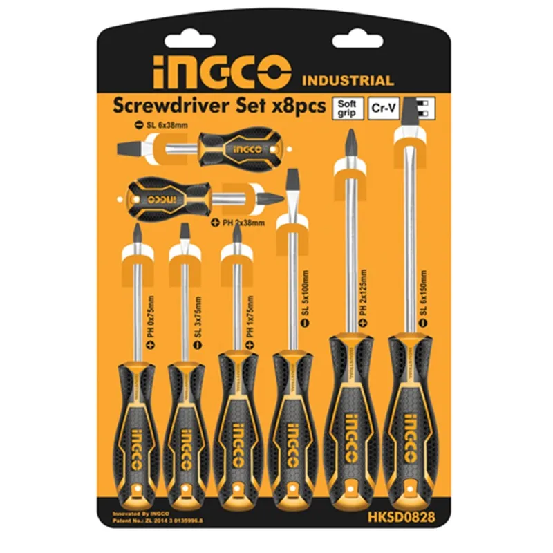 INGCO SCREWDRIVER SET w/Magnetic Tip 2pc, 6pc or 8pc | Lazada Singapore