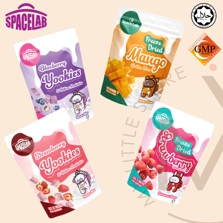 Space Lab Yogurt Cube Freeze Dried Strawberry Blueberry Mango Banana ...