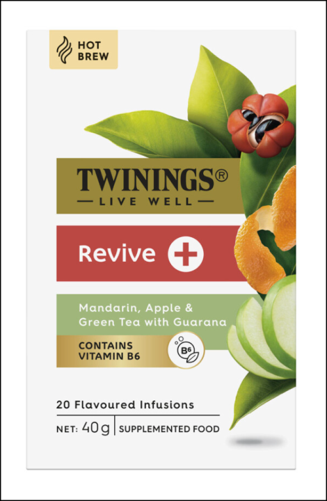 Twinings Live Well Revive Tea Bags 20 pack - Expiry Date 28-Feb-2026 ...