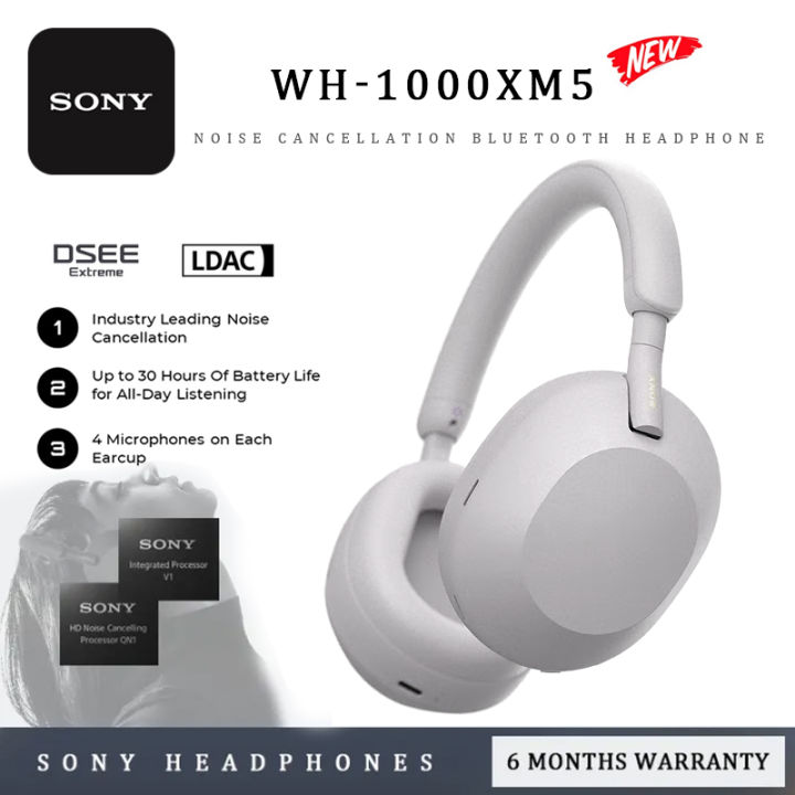 【6 Month Warranty】Authentic Sony WH1000XM5 Noise Cancelling Headphones ...
