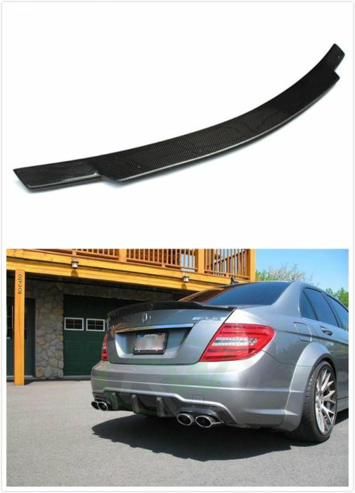 Mercedes Benz w204 C74 AMG carbon fiber fibre ducktail lip spoiler wing ...