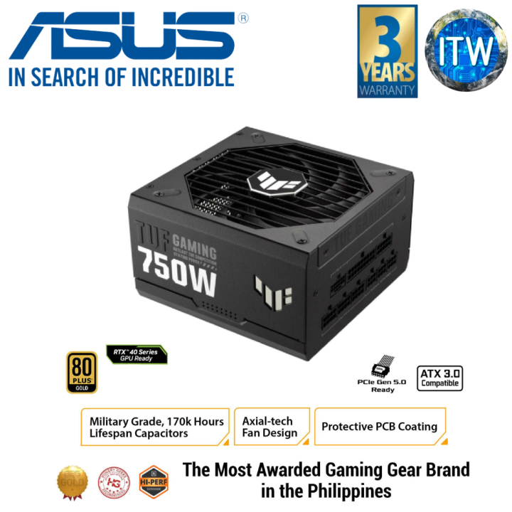 ITW | ASUS TUF Gaming 750W 80+ Gold ATX12V Fully Modular Power Supply ...
