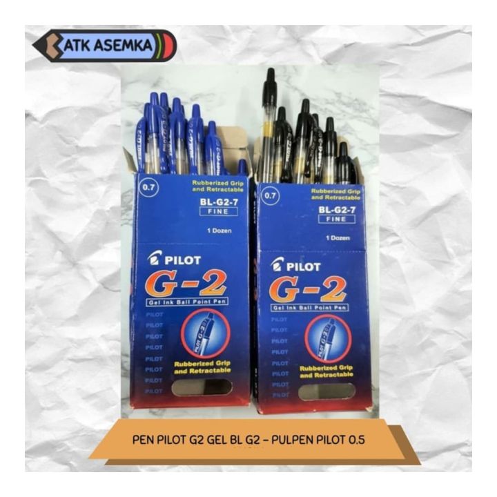 PEN PILOT G2 GEL BL G2 - PULPEN PILOT 0.5 LUSIN - Hitam, 0.7 | Lazada ...