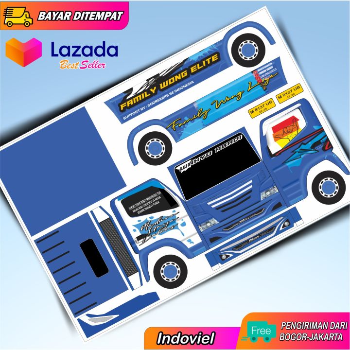 Stiker mobil oleng mentahan Wahyu abadi banyak pilihan ukuran besar ...