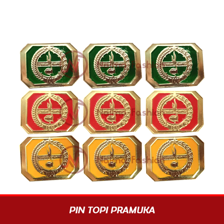 N359- Pin Topi Pramuka Baret/Pin Topi Kaleng/Pin Tanda Topi Baret ...