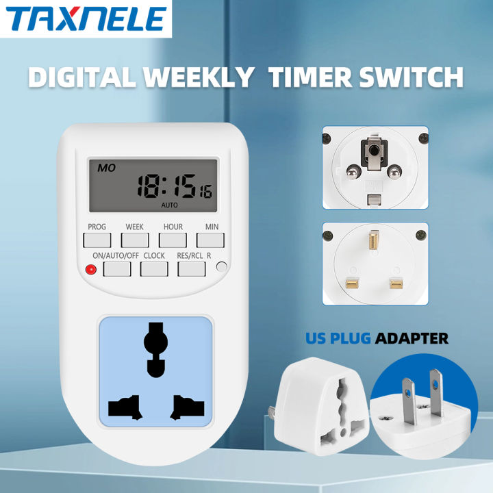 Digital Timer Switch Uk Eu Us Socket Weekly Programmable Electronic