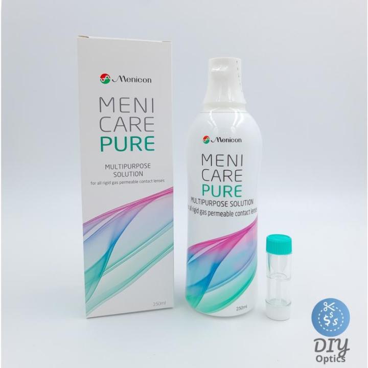 Menicon Menicare Pure 250ml for RGP Semi Hard Lens (Expiry: 2025/10 ...