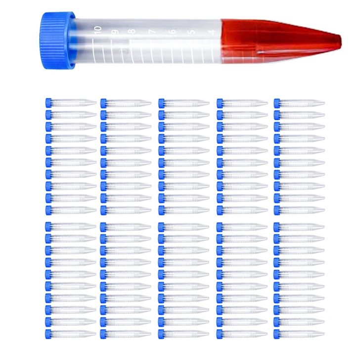 100Pcs 10Ml Multifunctional Plastic Bottle Transparent Tube Sample ...