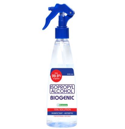 BIOGENIC Isopropyl Alcohol 70% 330mL | Lazada PH