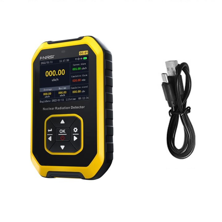 FNIRSI GC01 Nuclear Radiation Detector Personal Dose Alarm Meter Geiger ...