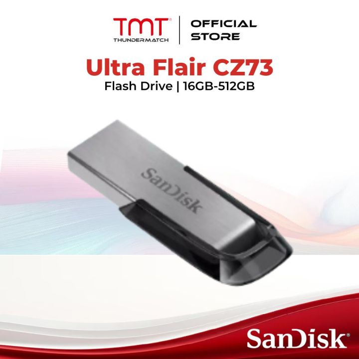 SanDisk Ultra Flair CZ73 USB Flash Drive 32GB/64GB/128GB/256GB/512GB) | Lazada