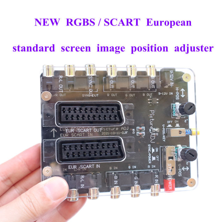 RGBS Adjustment picture position Converter with shell SCART Adjustable ...