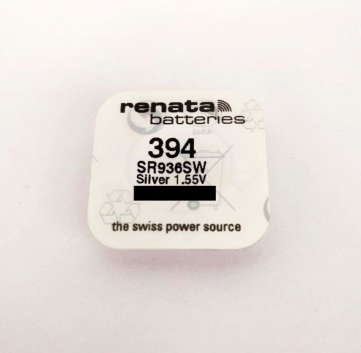 Renata Swiss Made Silver Oxide Battery SR936SW 394 1.55V (1pc) | Lazada