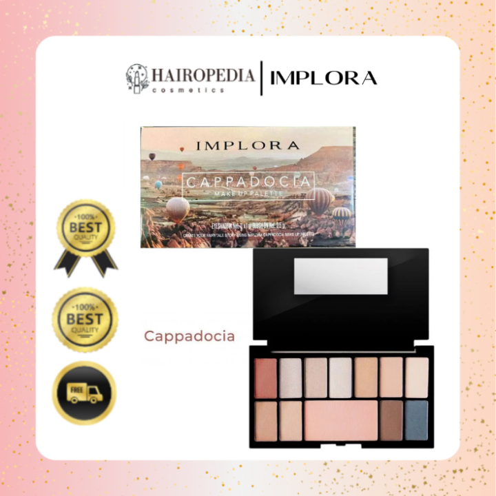 Implora Eyeshadow Make Up Palette Cappadocia [Eyeshadow + Blush on ...