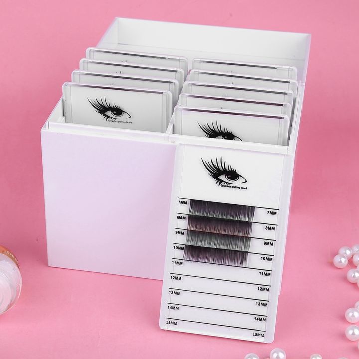 Eyelash Storage Box กล่องเก็บขนตาปลอม 10 ชั้นอุปกรณ์สําหรับแต่งหน้า ...