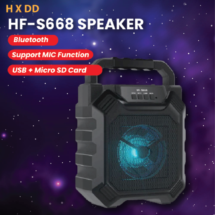 HF-S668 Portable Bluetooth Speaker Portable Wireless Loudspeaker Sound ...