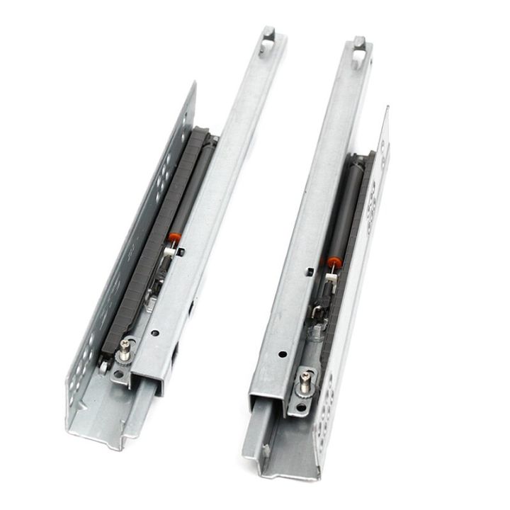 1Pair/ Lot Rebound Press To Release Push Open Under Mount Drawer Slide ...